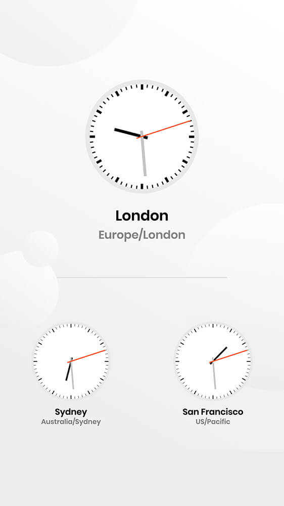 World Clock digital signage application - Signage Rocket