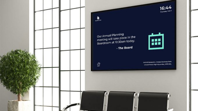 Message Board HTML5 digital signage application - Signage Rocket