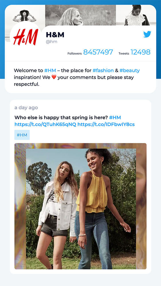 Twitter Timeline digital signage HTML5 app - Signage Rocket