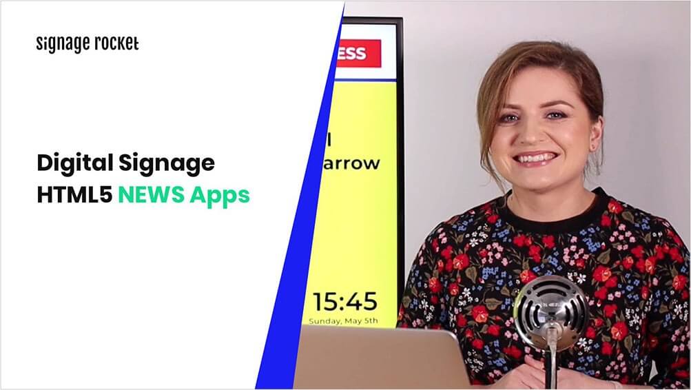 Digital signage news apps - Signage Rocket cloud based software