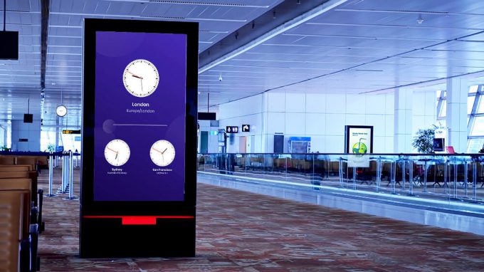 World Clock digital signage application - Signage Rocket
