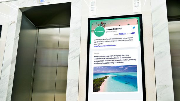 Twitter Timeline digital signage HTML5 app - Signage Rocket